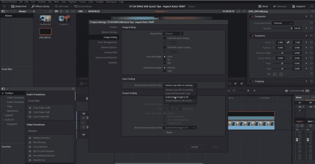 How To Change Aspect Ratio In Davinci Resolve Easiest Methods 